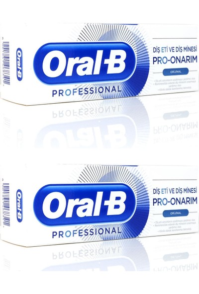 Oral-B Professional Diş Eti ve Diş Minesi Original 50 ml x 2 Adet Oral-B Professional Diş Eti ve Diş Minesi Original 50 ml x 2 Adet