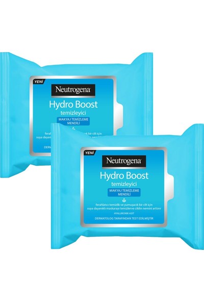 Neutrogena Hydro Boost Makyaj Temizleme Mendili 25 Adet x 2 Adet Neutrogena Hydro Boost Makyaj Temizleme Mendili 25 Adet x 2 Adet