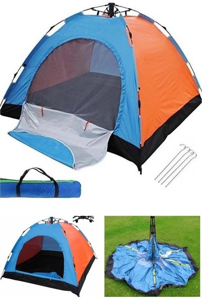 Pazarız Kamp Piknik Çadırı Otomatik Kurulum 8 Kişilik