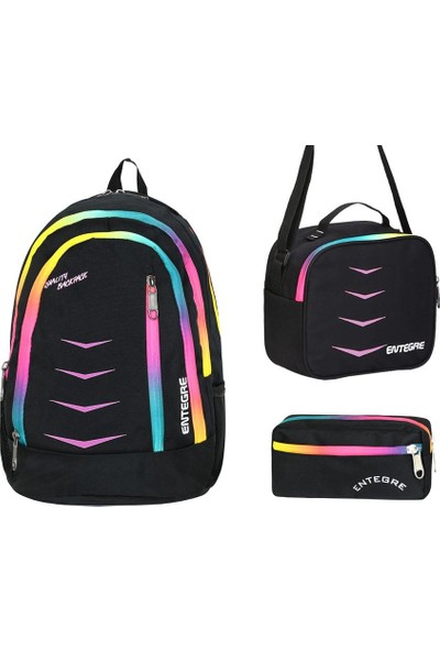Entegre Pack 9954 İlkokul Çantası Seti 3'lü Siyah Entegre Pack 9954 İlkokul Çantası Seti 3'lü Siyah