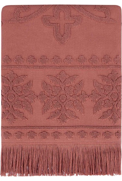 Boleyn Saçaklı Kiremit Banyo Havlusu (100x150 cm)