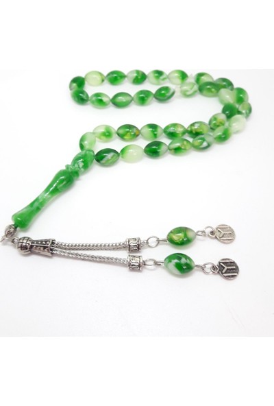 Kehribar Atölyesi Fosforlu Toz Kehribar Tesbih