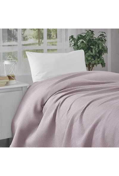 Komfort Home Tek Kişilik %100 Pamuk Petek Pike / Pudra Komfort Home Tek Kişilik %100 Pamuk Petek Pike / Pudra