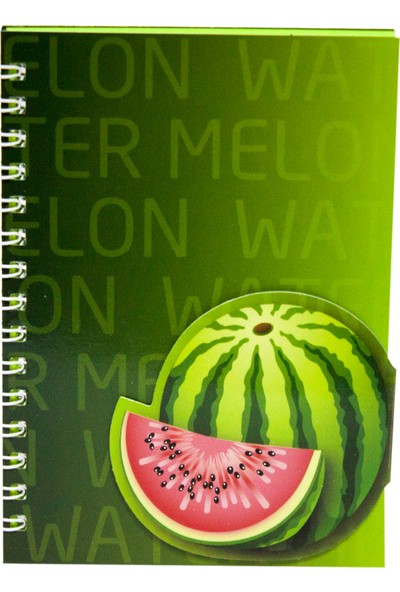 Notyaz Karpuz Kokulu Spiralli A6 Renkli Sayfalı Not Defteri Notyaz Karpuz Kokulu Spiralli A6 Renkli Sayfalı Not Defteri