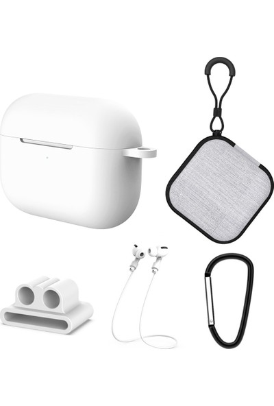 Buyfun Beyaz Apple AirPods Pro Silikon Koruyucu 5'li Aksesuar Seti (Yurt Dışından) Buyfun Beyaz Apple AirPods Pro Silikon Koruyucu 5'li Aksesuar Seti (Yurt Dışından)