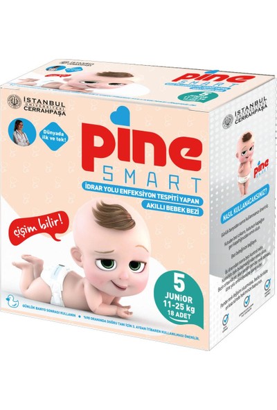 Pine Smart Akıllı Bebek Bezi 5 Junior 11-25 kg 18'li