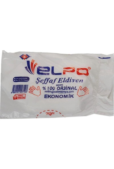 Elpo Şeffaf Eldiven 100 Adet