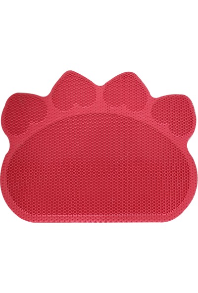 Kos Kalpli Kedi Köpek Tuvalet Önü Paspası Petek Paspas Kırmızı Kos Kalpli Kedi Köpek Tuvalet Önü Paspası Petek Paspas Kırmızı
