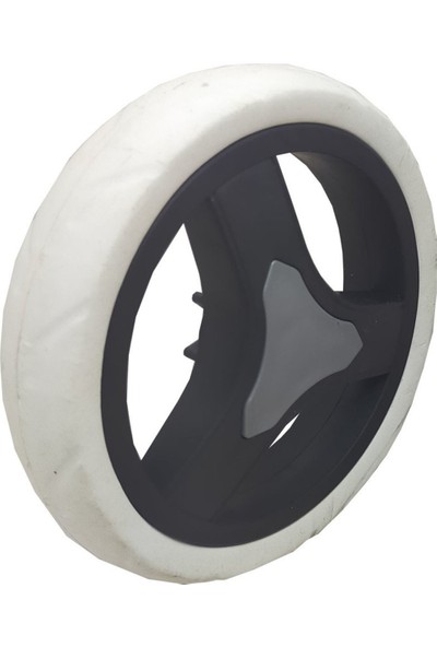 Yıldırım Plastik Pazar Arabası Bebek Arabası Tekerleği Beyaz 2'li