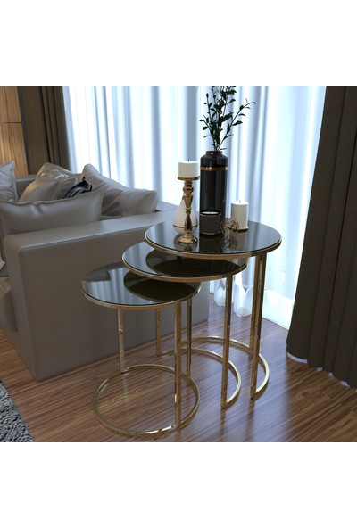 Tocco 1045 Beyza Zigon Sehpa Metal Ayaklı