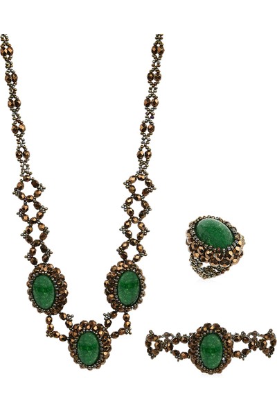 Takıhanem Hürrem Takı Seti Yeşil