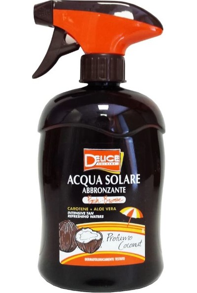 Delice Solaire Acqua Abbronzante Sprey 500 ml Bronzlaştırıcı Güneş Suyu Delice Solaire Acqua Abbronzante Sprey 500 ml Bronzlaştırıcı Güneş Suyu