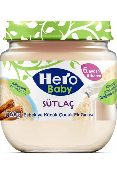 Ülker Hero Baby Sütlaç 120 gr - 12'li Ülker Hero Baby Sütlaç 120 gr - 12'li