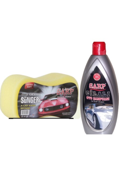 sarp Oto Yıkama Süngeri Cilalı Oto Şampuan 700 ml
