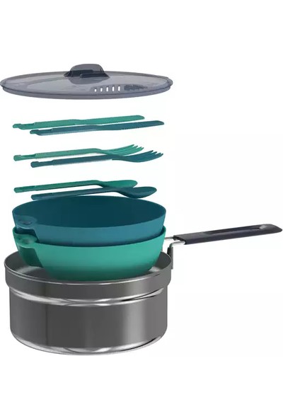 Quechua MH100 Mutfak Gereçleri - Çelik - Iki Kişilik - 1,6 lt - Quechua MH100 Mutfak Gereçleri - Çelik - Iki Kişilik - 1,6 lt -