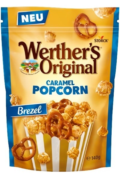 Werther's Karamel Popcorn Brezel 140 gr Werther's Karamel Popcorn Brezel 140 gr