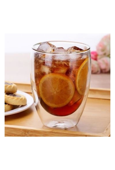 Balsa Borosilikat Çift Camlı Bardak Çift Cidarlı Kupa Bardak 350 ml Balsa Borosilikat Çift Camlı Bardak Çift Cidarlı Kupa Bardak 350 ml