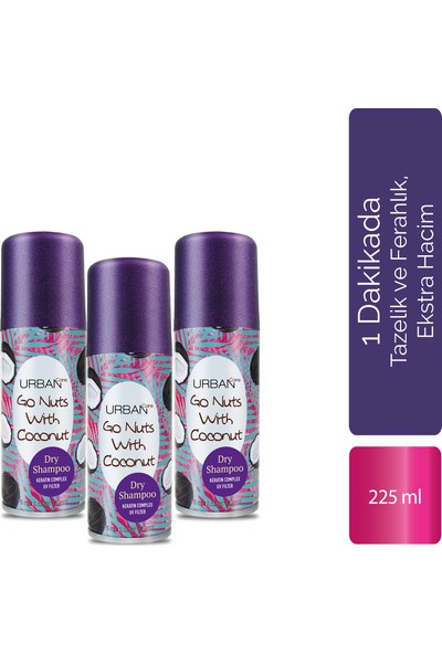 Urban Care Seyahat Boy Dry Shampoo 3'lü Avantaj Paketi Urban Care Seyahat Boy Dry Shampoo 3'lü Avantaj Paketi