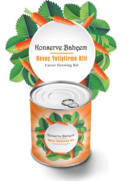 Konserve Bahçem Havuç Yetiştirme Kiti