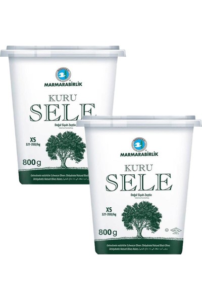 Marmarabirlik Kuru Sele Siyah Zeytin 321-350 (Xs) 800 gr Pet 2'li Marmarabirlik Kuru Sele Siyah Zeytin 321-350 (Xs) 800 gr Pet 2'li