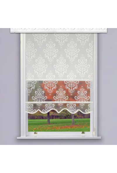 Lucra Concept Çift Mekanizmalı Tül Stor Perde Krem MT5469 40 x 200 cm