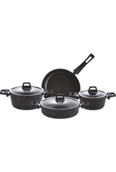 Karaca Morena Bio Granit 7 Parça Tencere Seti Karaca Morena Bio Granit 7 Parça Tencere Seti