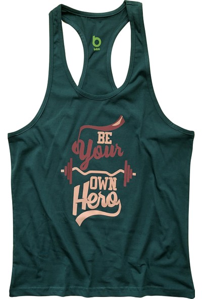 Bluu Fitness Gym Tank Top Sporcu Atleti Be Your Yeşil Bluu Fitness Gym Tank Top Sporcu Atleti Be Your Yeşil