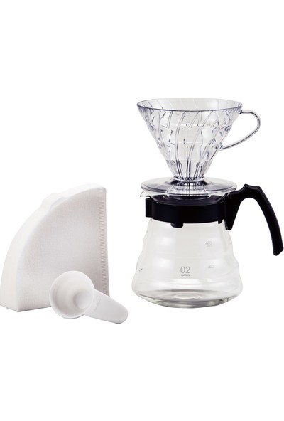Hario V60 02 Craft Coffee Maker Dripper Seti Hario V60 02 Craft Coffee Maker Dripper Seti