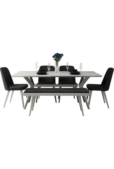 Cadde Yıldız Violin Yemek Masası Takımı Cadde Yıldız Violin Yemek Masası Takımı