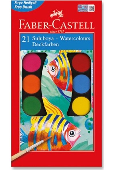 Faber-Castell Redline Suluboya 21 Renk Büyük Boy Faber-Castell Redline Suluboya 21 Renk Büyük Boy