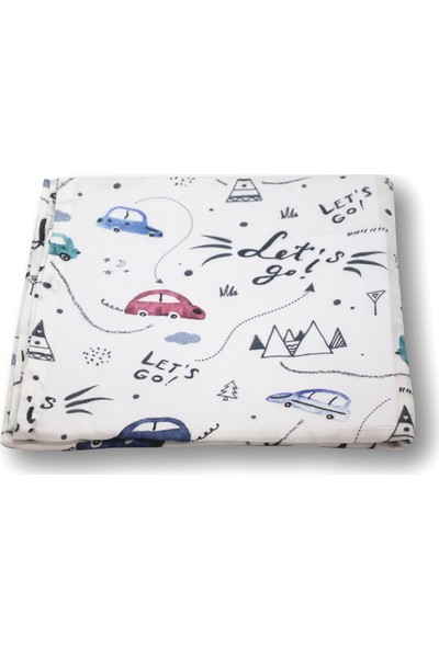 Mimiko Organik 120x120 Müslin Örtü+30x30 Mendil