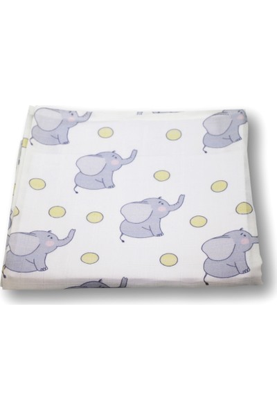 Mimiko Organik 120x120 Müslin Örtü+30x30 Mendil