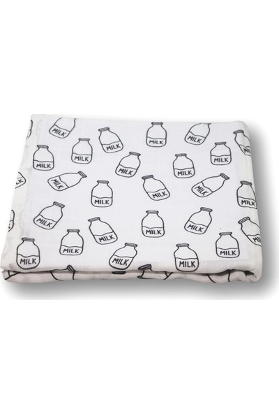 Mimiko Organik Müslin Örtü 120 x 120 cm + Mendil 30 x 30 cm