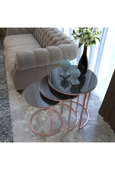 Tocco 1045 Beyza Zigon Sehpa Metal Ayaklı