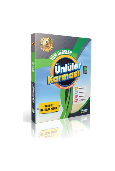 Ünlüler Karması 5. Sınıf'dan 6. Sınıfa Tüm Dersler Kamp ve Hazırlık Kitabı Ünlüler Karması 5. Sınıf'dan 6. Sınıfa Tüm Dersler Kamp ve Hazırlık Kitabı