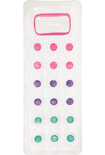 Bestway Deniz Yatağı Şeffaf 188 cm x 71 cm Pencereli ve Bardaklıklı