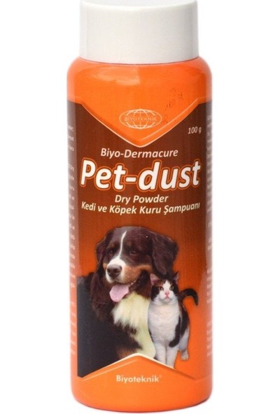 Biyoteknik 100 gr Pet-Dust Dry Powder Şampuan Biyoteknik 100 gr Pet-Dust Dry Powder Şampuan