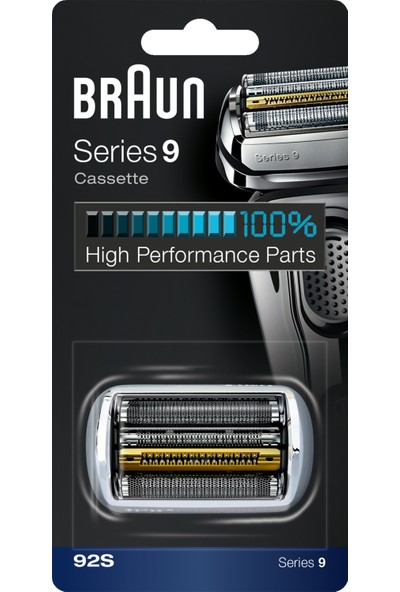 Braun 9 Serisi Tıraş Makinesi Yedek Başlığı 92S (Gümüş)