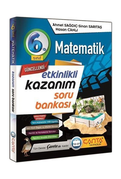 Çanta Yayınları 6. Sınıf Matematik Etkinlikli Kazanım Soru Bankası