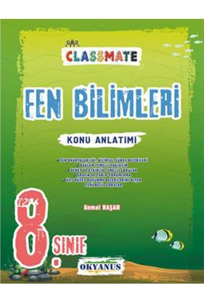 Okyanus Yayınları 8. Sınıf Classmate Fen Bilimleri Konu Anlatımlı Okyanus Yayınları 8. Sınıf Classmate Fen Bilimleri Konu Anlatımlı