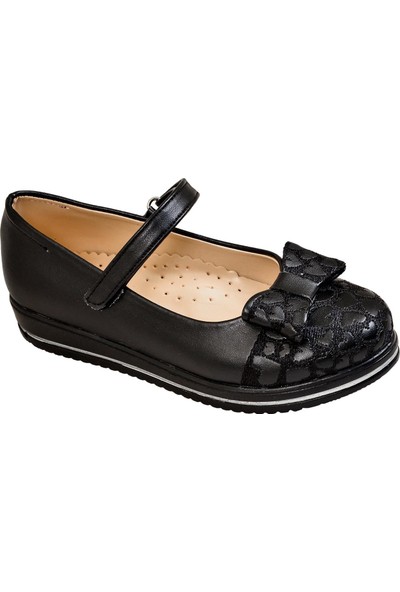 Kaptan Junior Kız Çocuk Ayakkabı Babet Pssk 200 Siyah