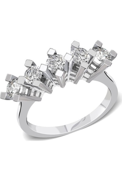 Venta Pırlanta 0,55 Karat Beştaş Pırlanta Yüzük Venta Pırlanta 0,55 Karat Beştaş Pırlanta Yüzük