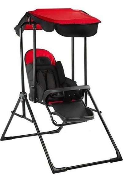 BabyHope Yatarlı Tepsili Salıncak Kırçıllı Kırmızı