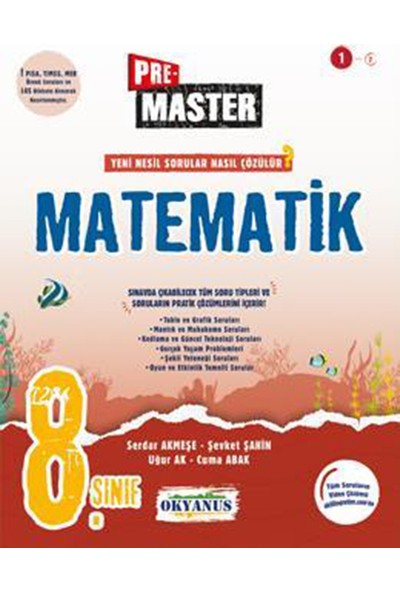 Okyanus Yayıncılık 8. Sınıf Pre Master Matematik Soru Bankası Okyanus Yayıncılık 8. Sınıf Pre Master Matematik Soru Bankası