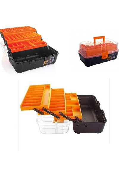 Super - Bag 16 '' İnç 3 Raflı Şeffaf Balıkçı Alet Takım Çantası Super - Bag 16 '' İnç 3 Raflı Şeffaf Balıkçı Alet Takım Çantası