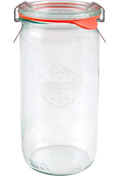 Weck 340 ml Silindir Cam Saklama Kavanozu 4 Adet Weck 340 ml Silindir Cam Saklama Kavanozu 4 Adet