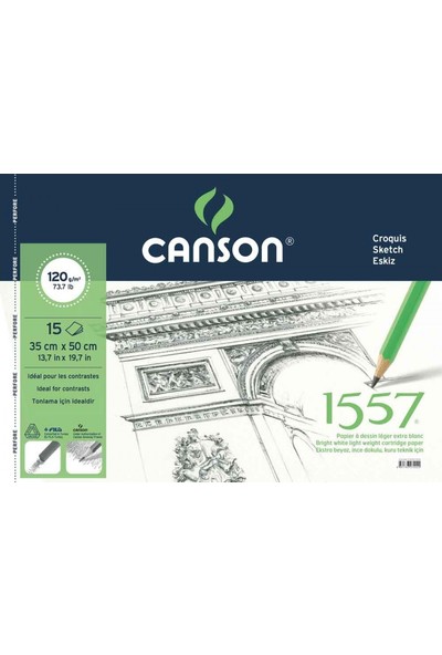 Canson Çizim Blok 1557 35X50 120 Gr 15Yp 120153550 Canson Çizim Blok 1557 35X50 120 Gr 15Yp 120153550