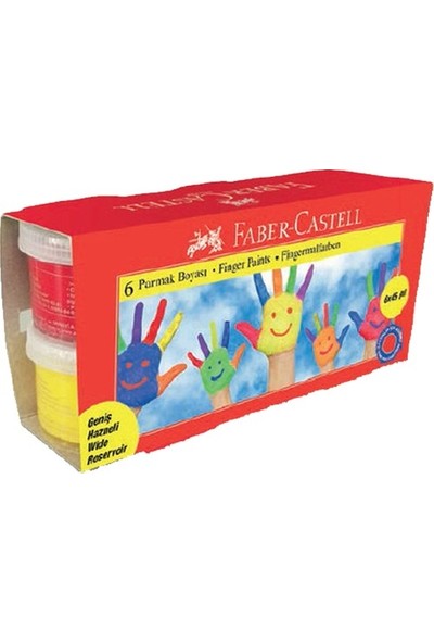 Faber-Castell Parmak Boyası 6 Renk 45 Ml