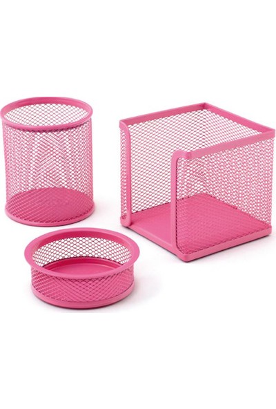 Inox File Ofis Seti Pembe 3'lü Inox File Ofis Seti Pembe 3'lü