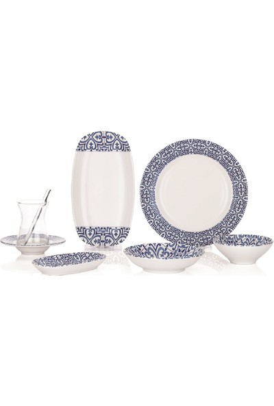 Schafer Sophie 32 Parça Kahvaltı Takımı Lacivert